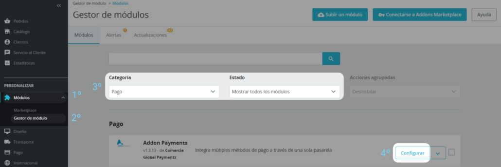 Instalación y configuración de PrestaShop | API - Developers Docs